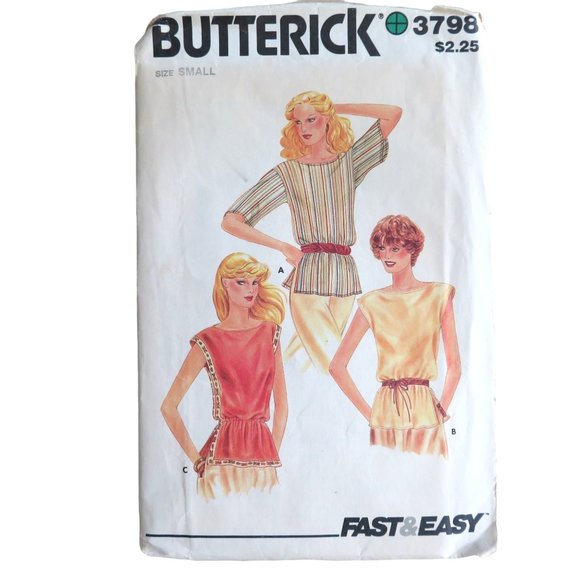 Butterick | Other | Vintage 7s Butterick 3798 Size Small Mod Loose ...